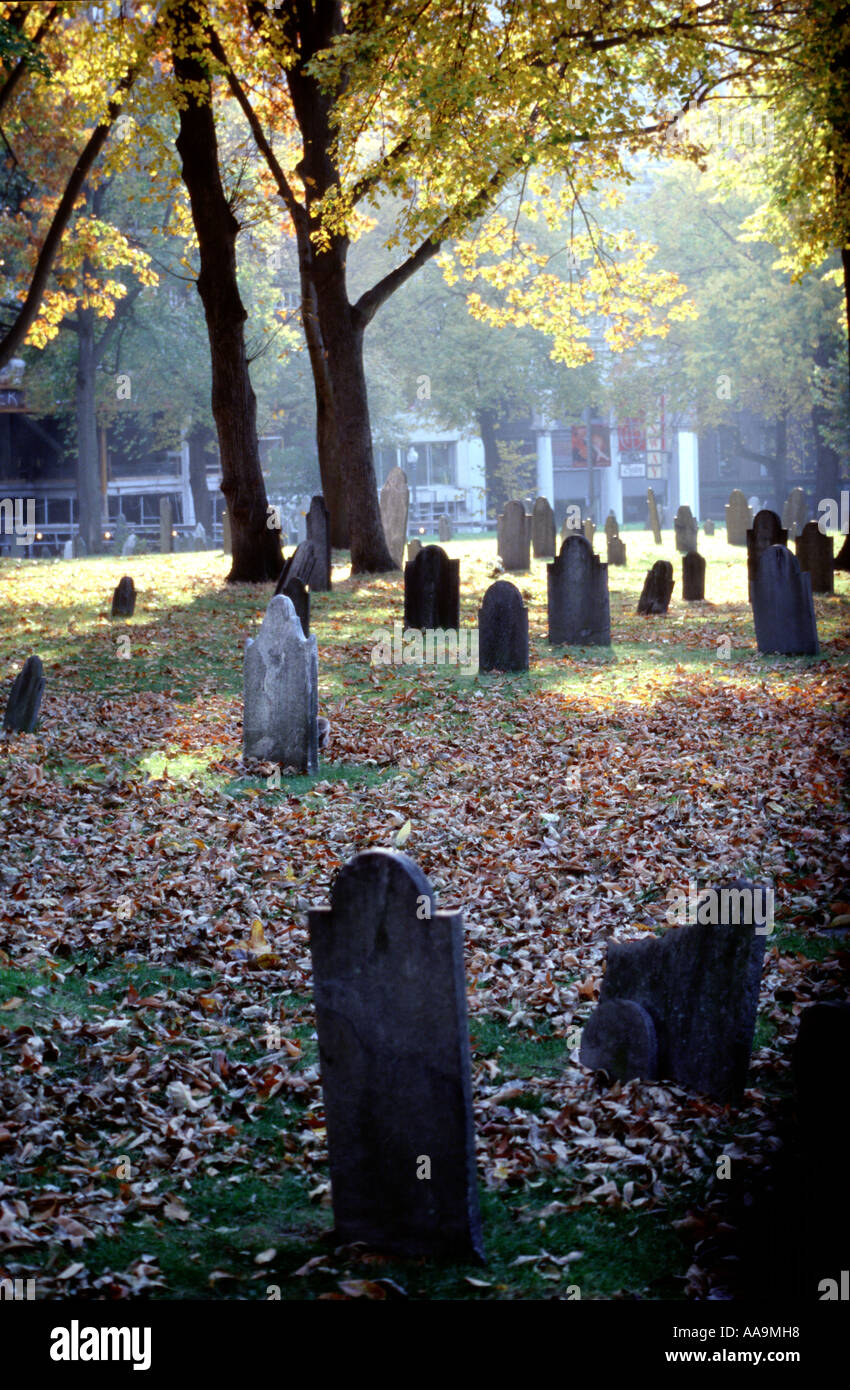 Revolutionary war cemetary. Boston, Massachusetts Stock Photo - Alamy