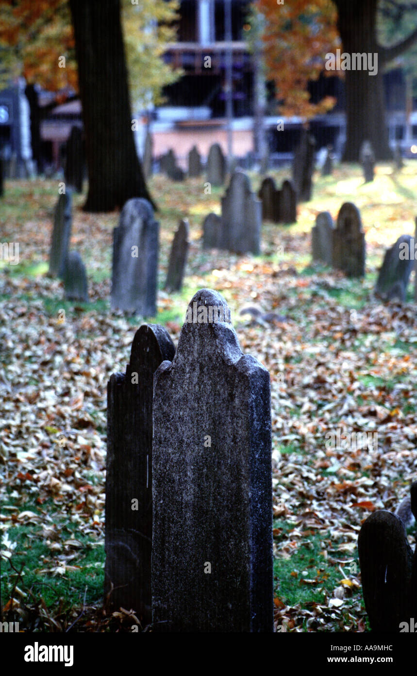 Revolutionary war cemetary. Boston, Massachusetts Stock Photo - Alamy