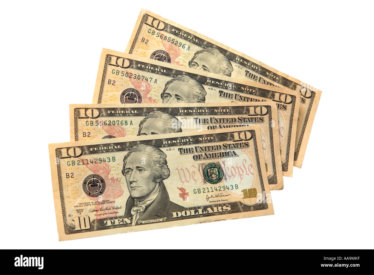 Counterfeit 10 dollar bill hi-res stock photography and images - Alamy