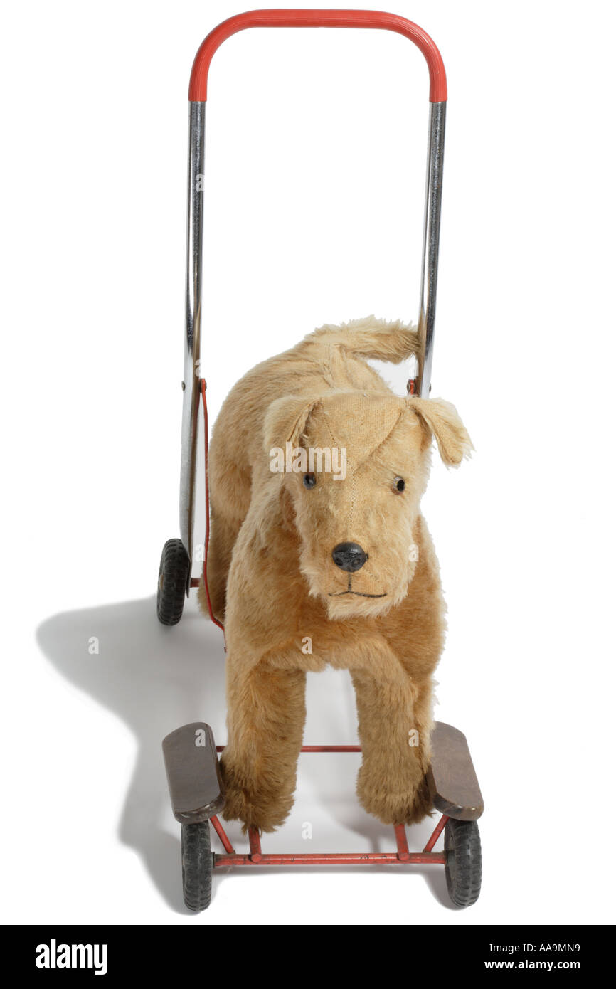 childs walking aid dog on wheels Stock Photo - Alamy