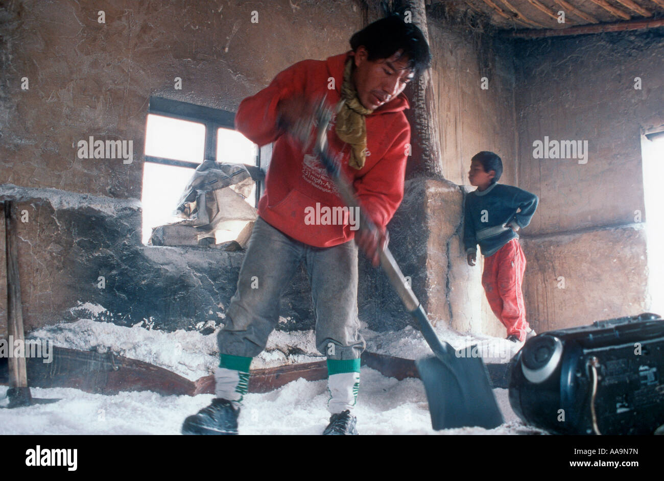 Bolivia, salt production at the Salar de Uyuni Bolivia Stock Photo - Alamy