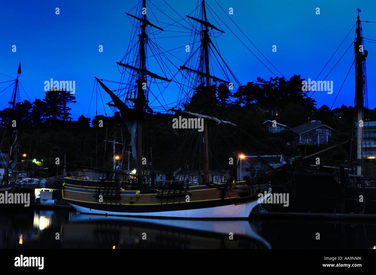 Dawn Sailing Vessel Stock Photo - Alamy