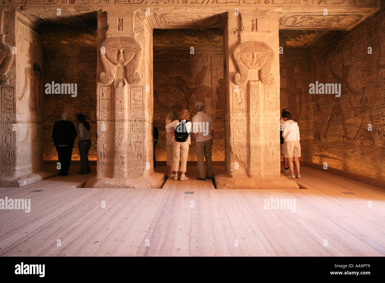 Inside the tomb of Ramses 11 at Abu Simbel, Two Temples, at the great ...