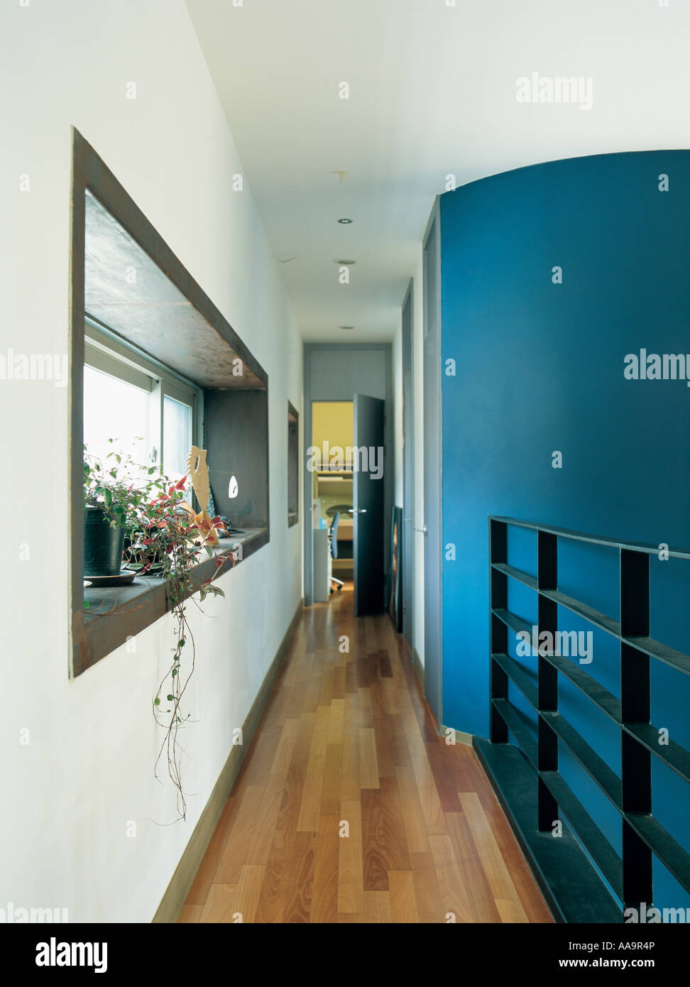 Railing and hallway hi-res stock photography and images - Alamy