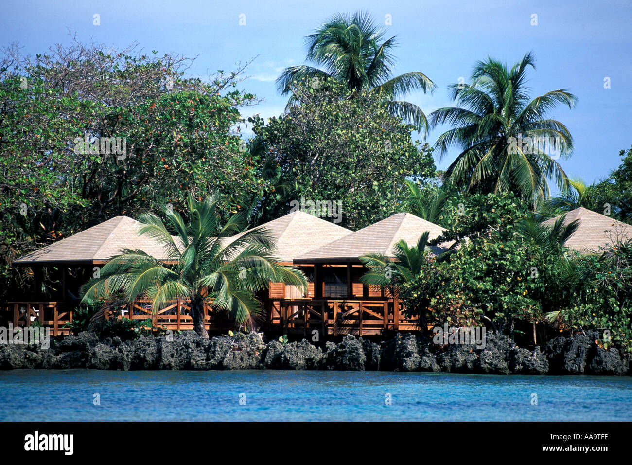 Honduras Bay Islands Roatan Villas at Anthony's Key Resort Stock Photo ...