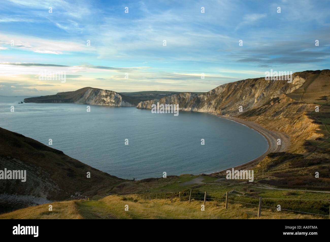 Worbarrow bay Dorset coastline England UK Stock Photo - Alamy