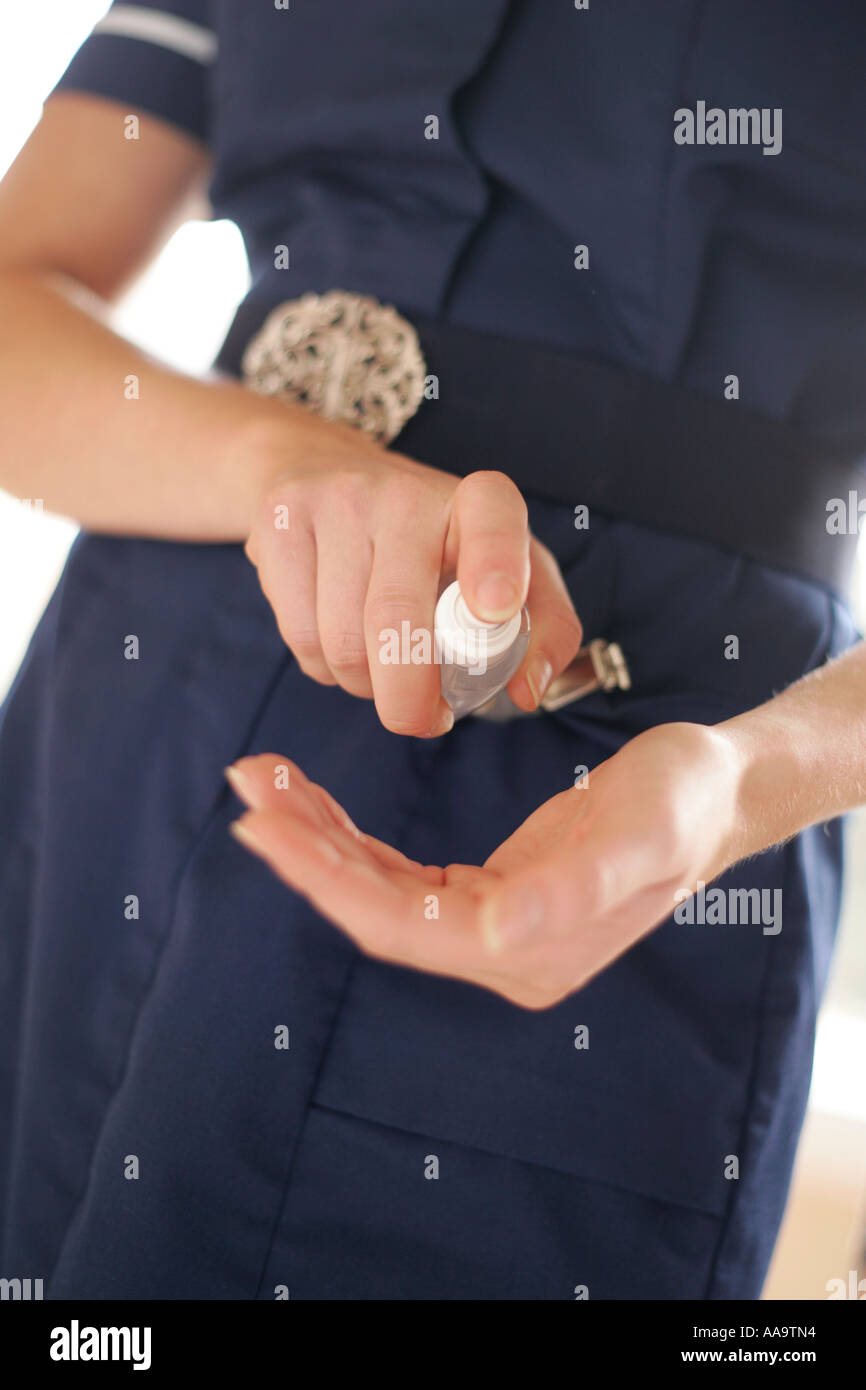 nurse at work standards of hygene Stock Photo - Alamy