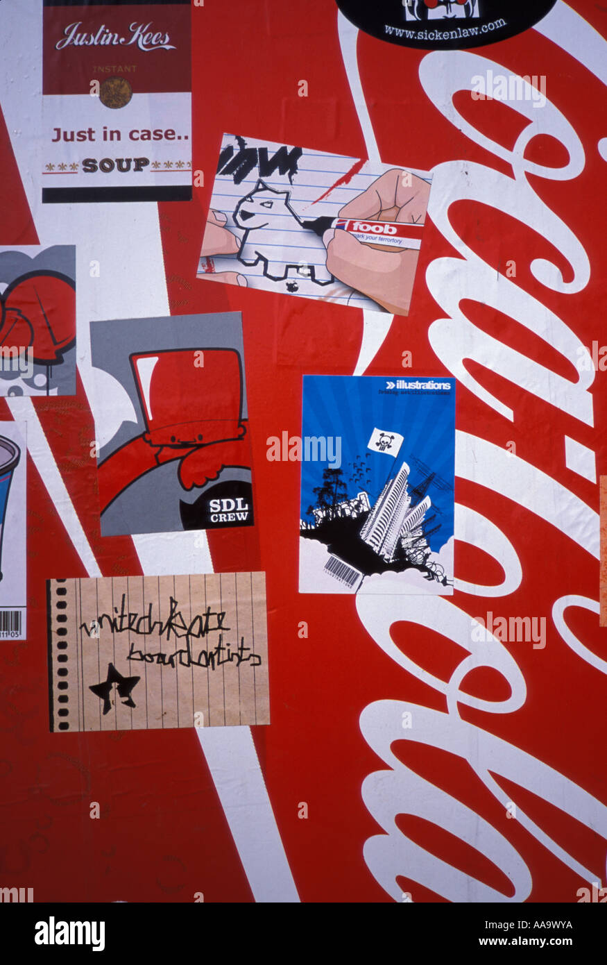 Coke machine stickers hi-res stock photography and images - Alamy
