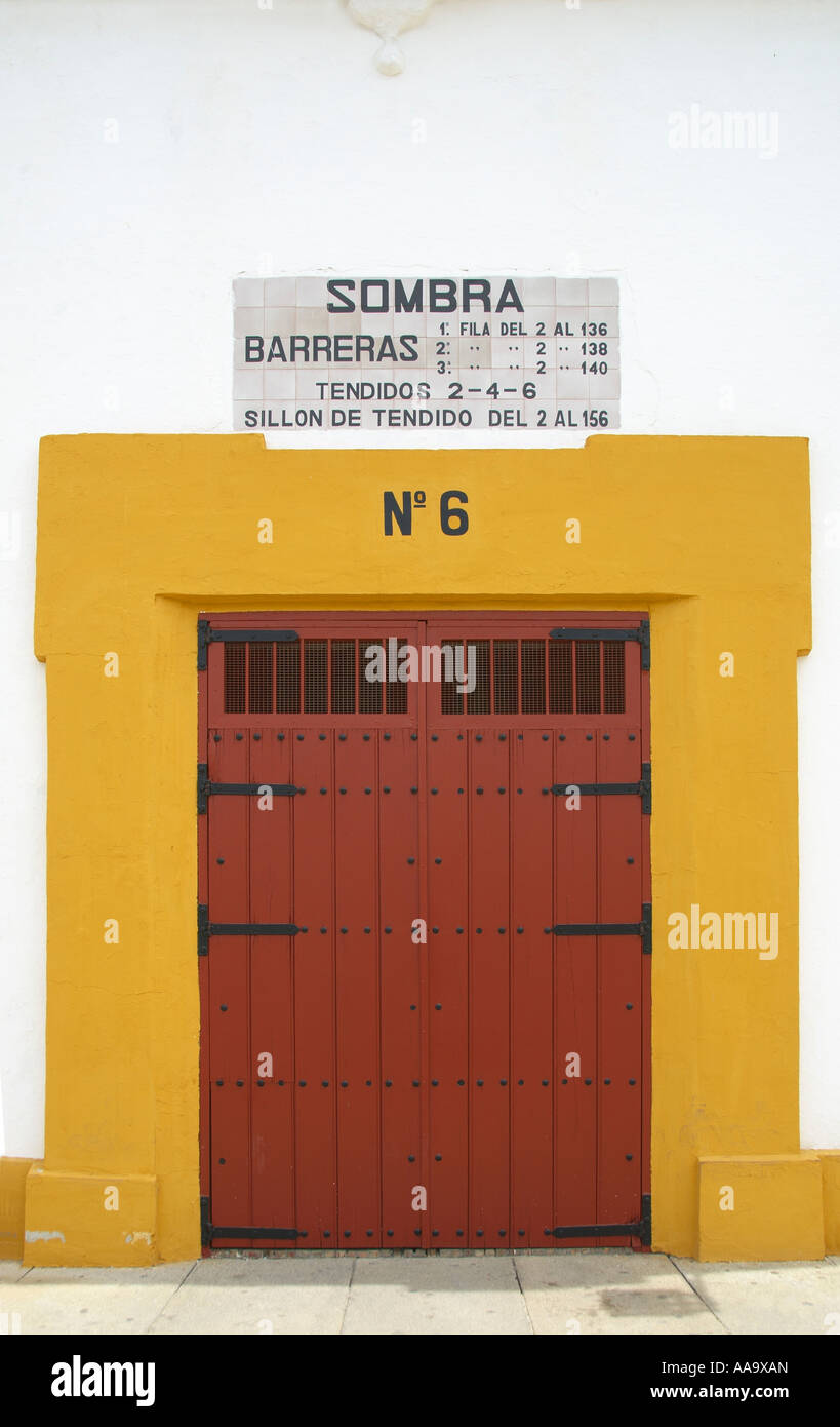 Entrance to Seville Bullring - the Plaza de Toros Stock Photo - Alamy