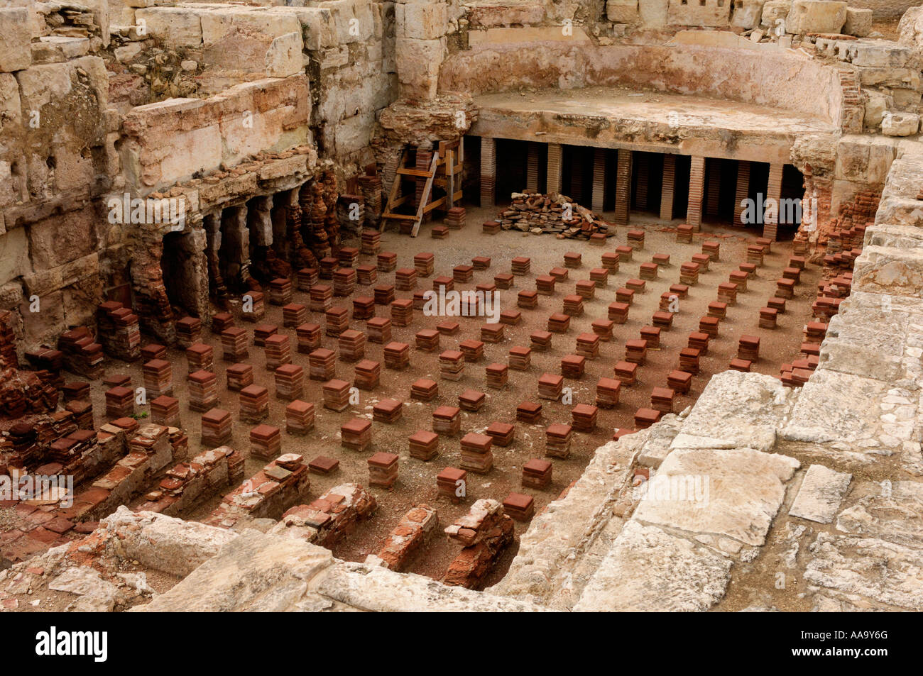 Remains of ancient roman steam baths Thermae Archaeological Site of ...
