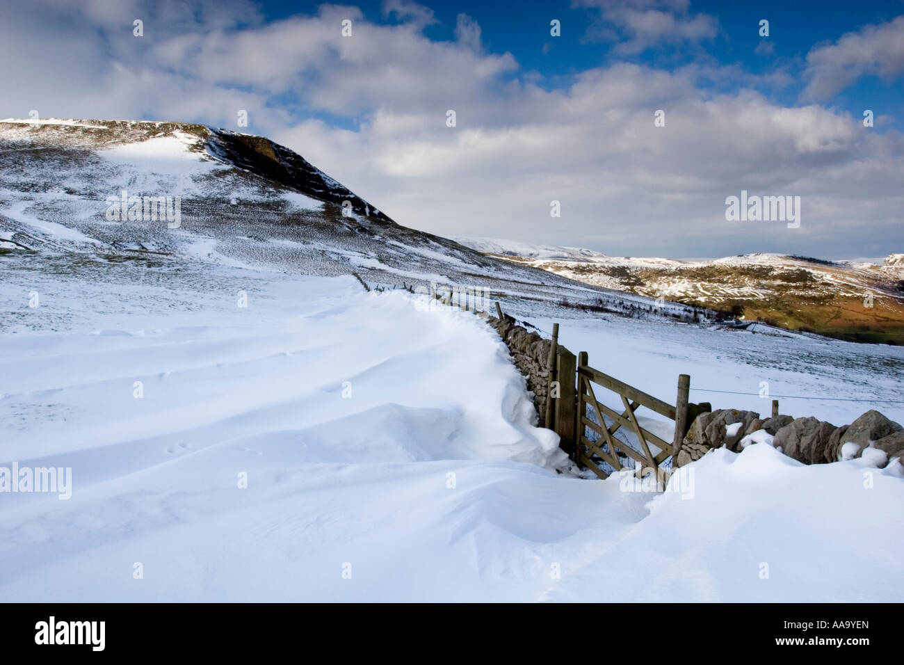 Mam Tor in Winter Stock Photo - Alamy