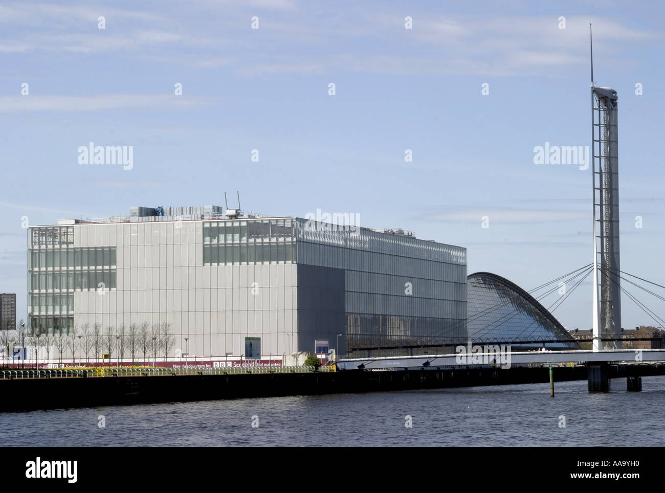 The new BBC Scotland building on the south bank of the River Clyde ...