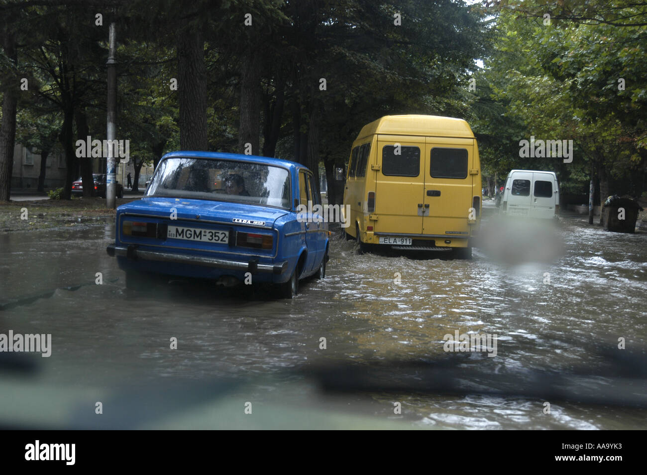A rainy day in Tbilisi (Republic of Georgia Stock Photo - Alamy