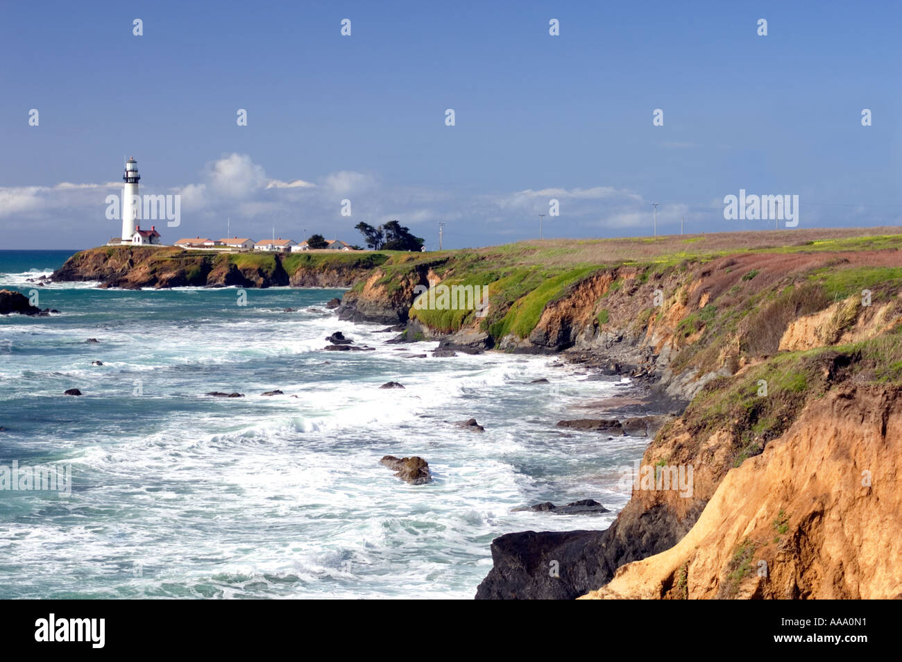Pigeon point lighthouse cloudy hi-res stock photography and images - Alamy