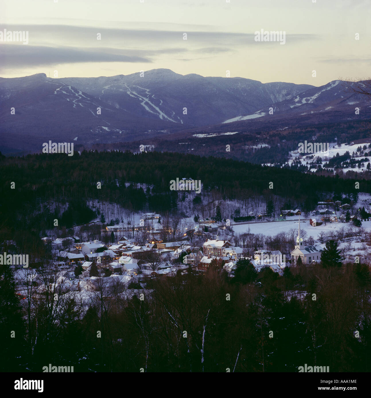 Stowe vermont winter hi-res stock photography and images - Alamy