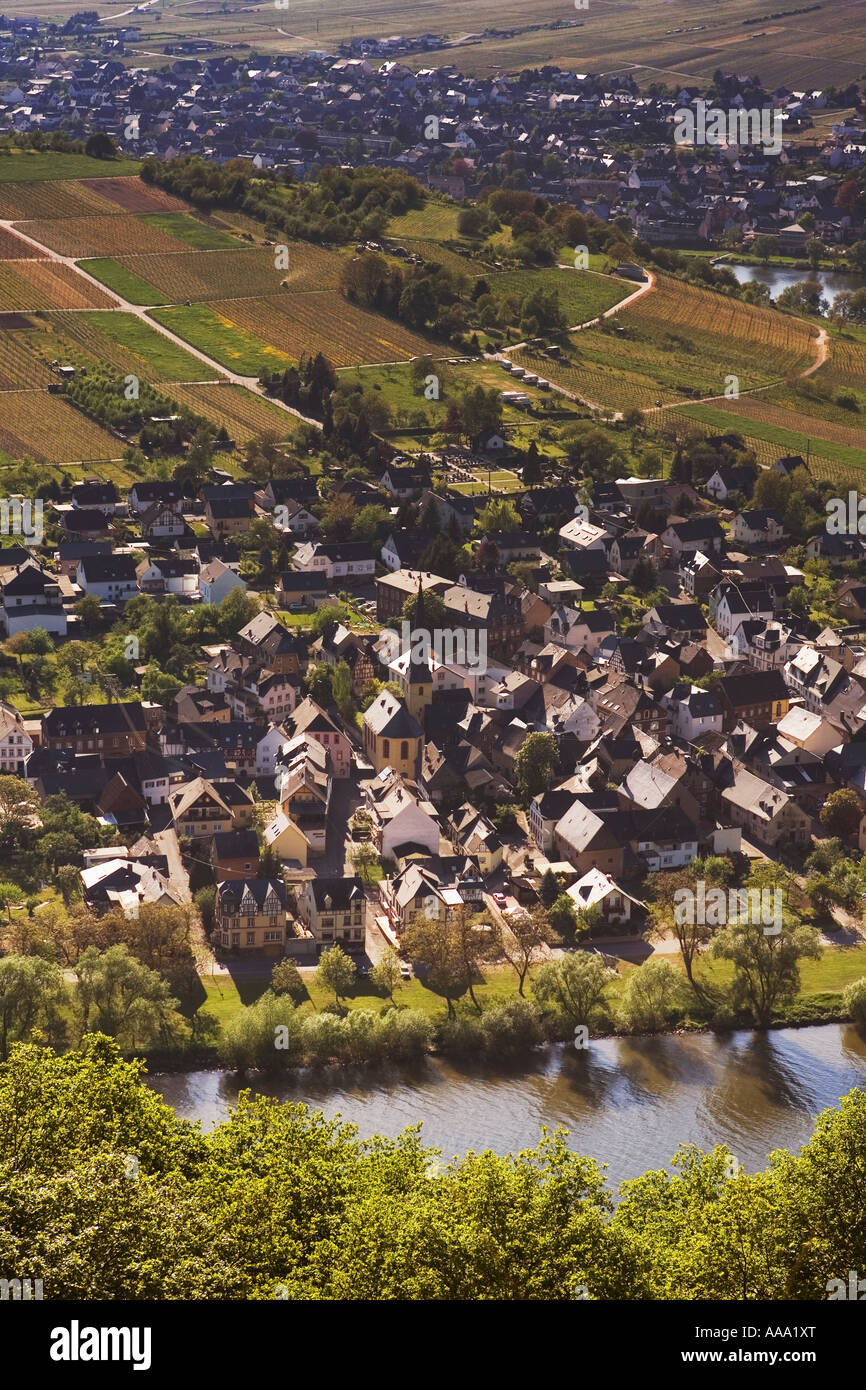 The villages Wolf und Kroev near Traben Trarbach Rhineland Palatinate ...
