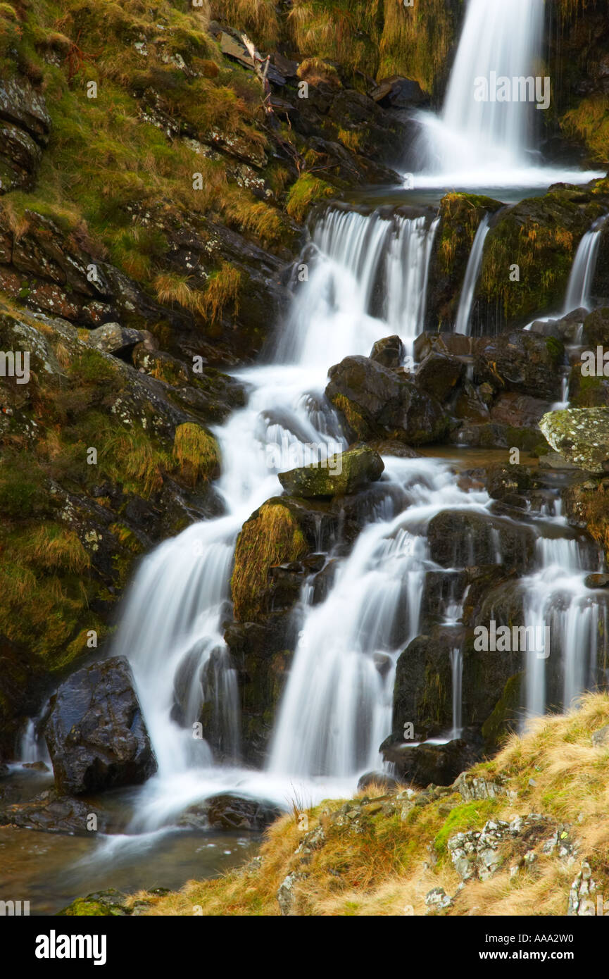 England Cumbria Yorkshire Dales National Park The popular Cautley Spout ...
