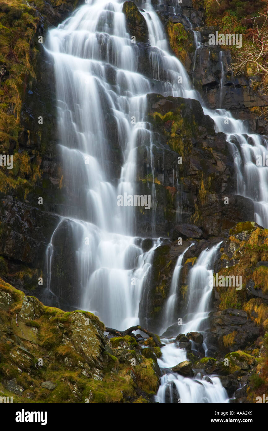 England Cumbria Yorkshire Dales National Park The popular Cautley Spout ...
