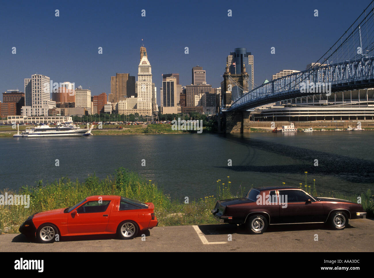 Cincinnati skyline ohio river hi-res stock photography and images - Alamy