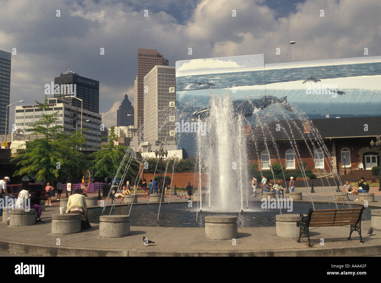 Underground atlanta atlanta georgia united hi-res stock photography and ...