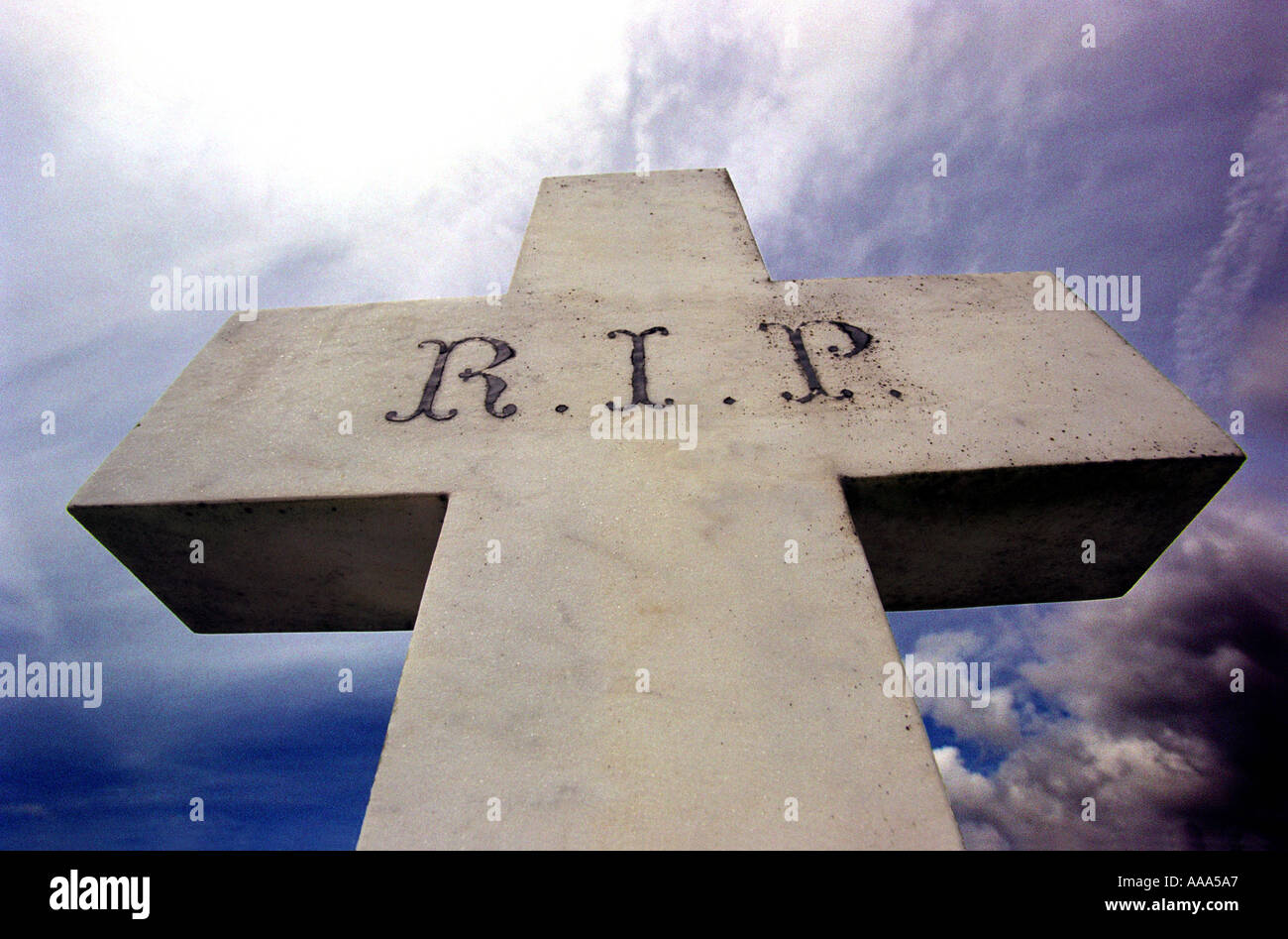 R i p cross hi-res stock photography and images - Alamy