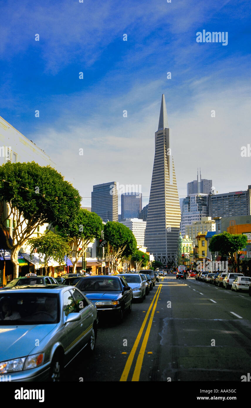 Transamerica Pyramid and Street Stock Photo - Alamy