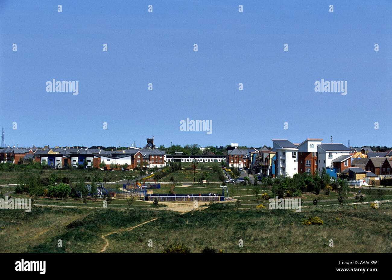 Ravenswood housing estate, built on the old airport, Nacton, Ipswich ...