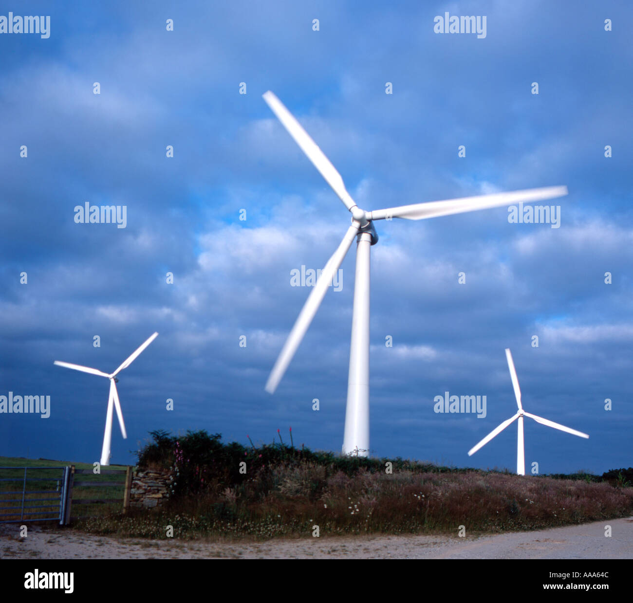 wind turbines in Cornwall Stock Photo - Alamy