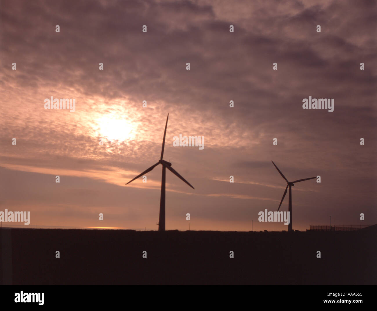 wind turbine farm in Cornwall Stock Photo - Alamy