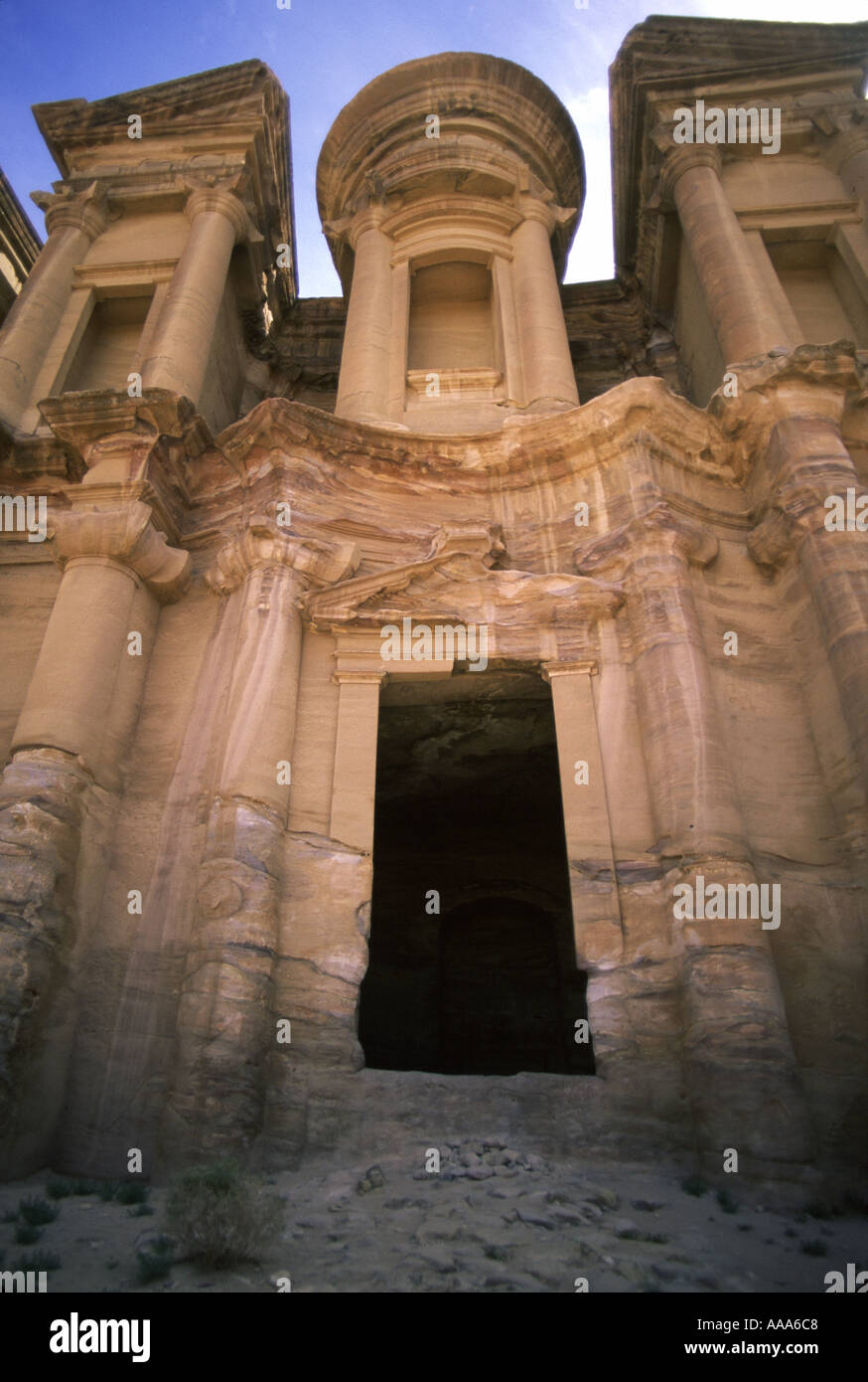 The Monastery al Deir Petra Jordan Stock Photo - Alamy