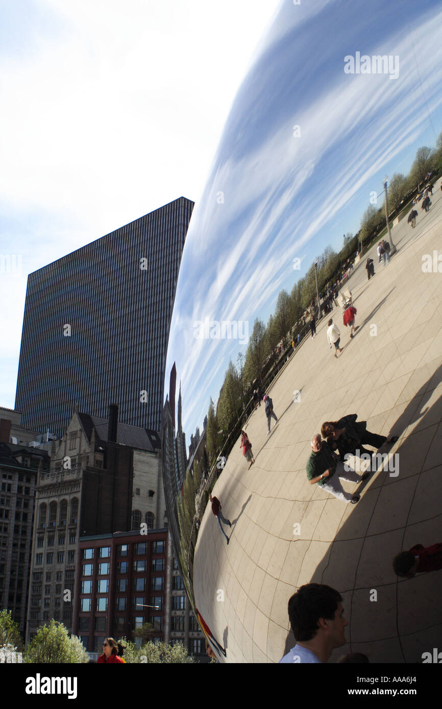 Millenium Park Giant Bean Stock Photo - Alamy