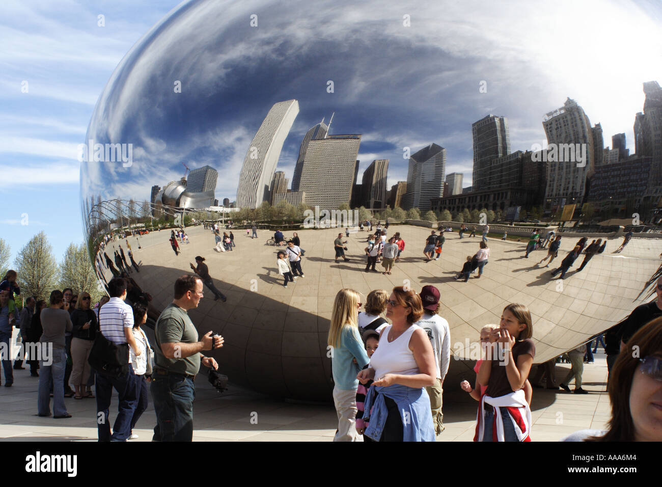 Millenium Park Giant Bean Stock Photo - Alamy