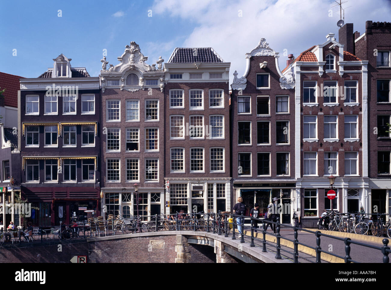 Amsterdam, Prinsengracht Nr. 120-130 Stock Photo - Alamy