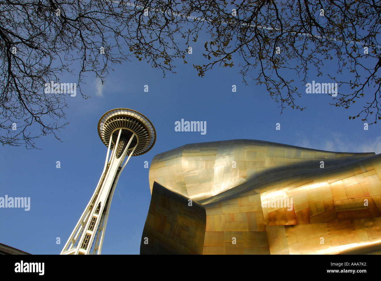 Seattle space needle googie architecture hi-res stock photography and ...