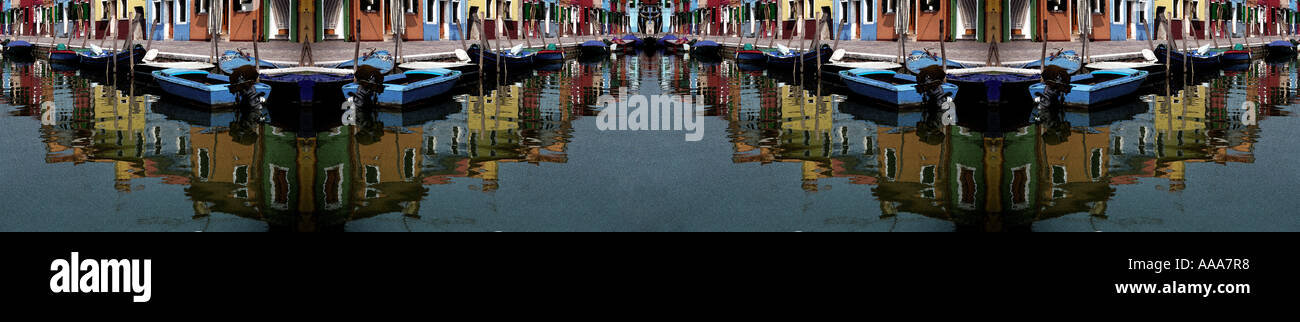 Beauty of Burano, Italy (multiplication Stock Photo - Alamy