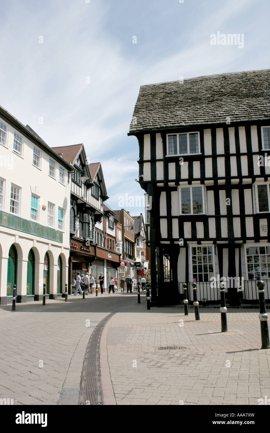 Evesham Town Centre in the Cotswolds UK Stock Photo - Alamy