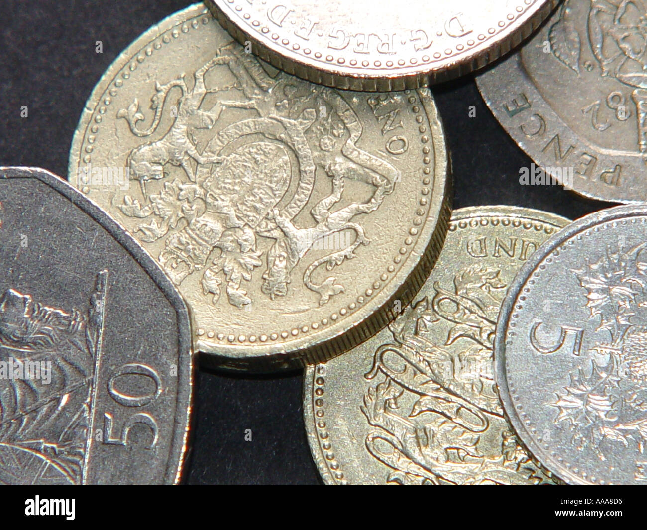 2003 50 pence coin hi-res stock photography and images - Alamy