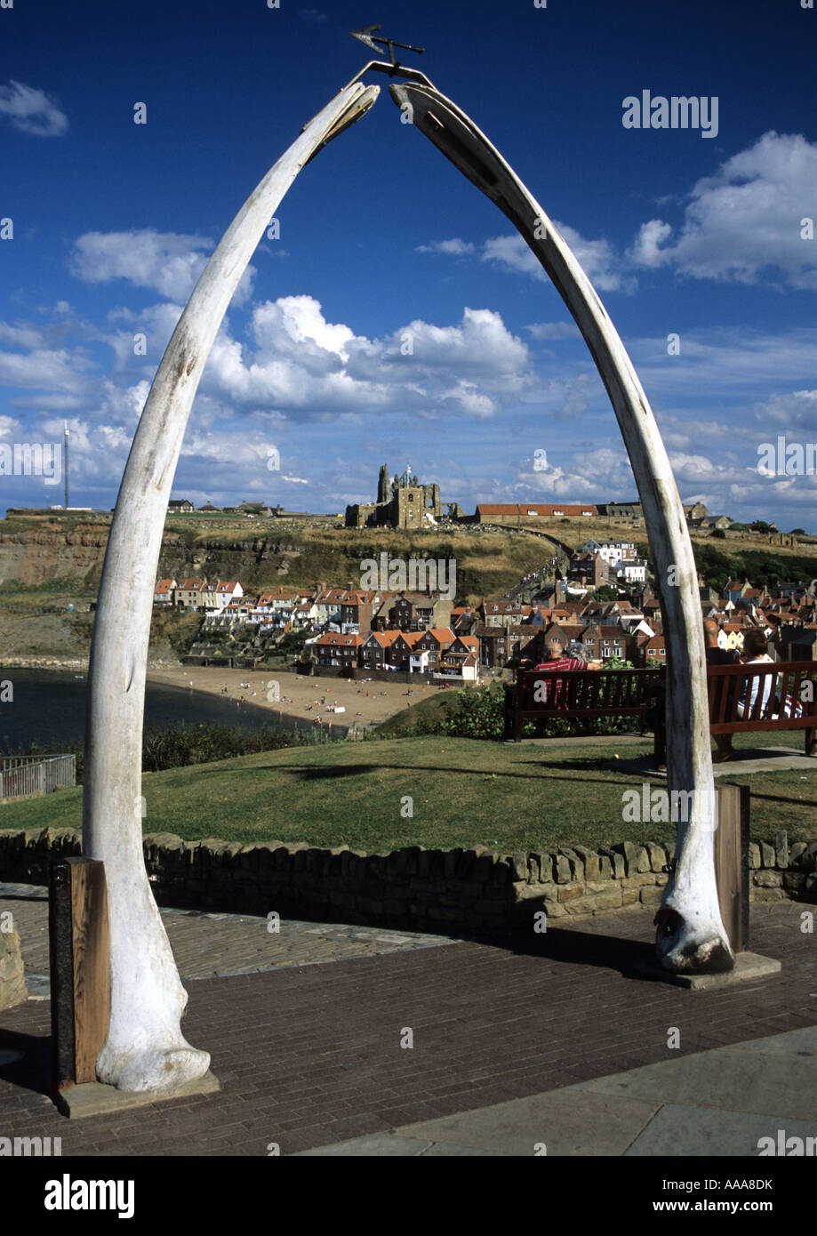 Whalebone arch, Whitby, Yorkshire, England Stock Photo - Alamy