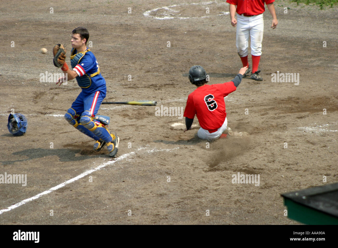 Slide into home plate baseball Midget level teens Saint John New ...