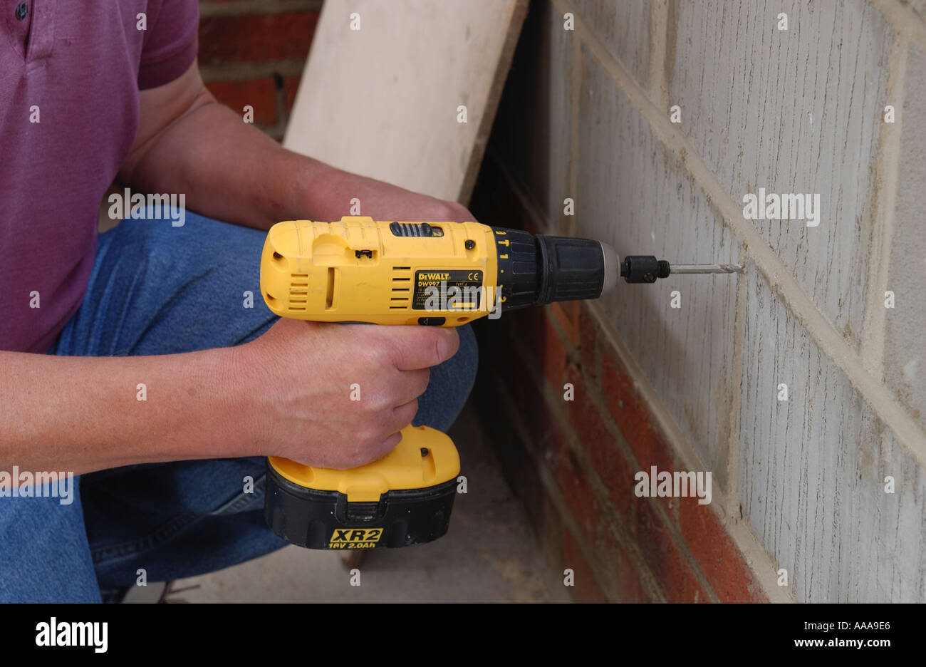 Man powerdrill hi-res stock photography and images - Alamy