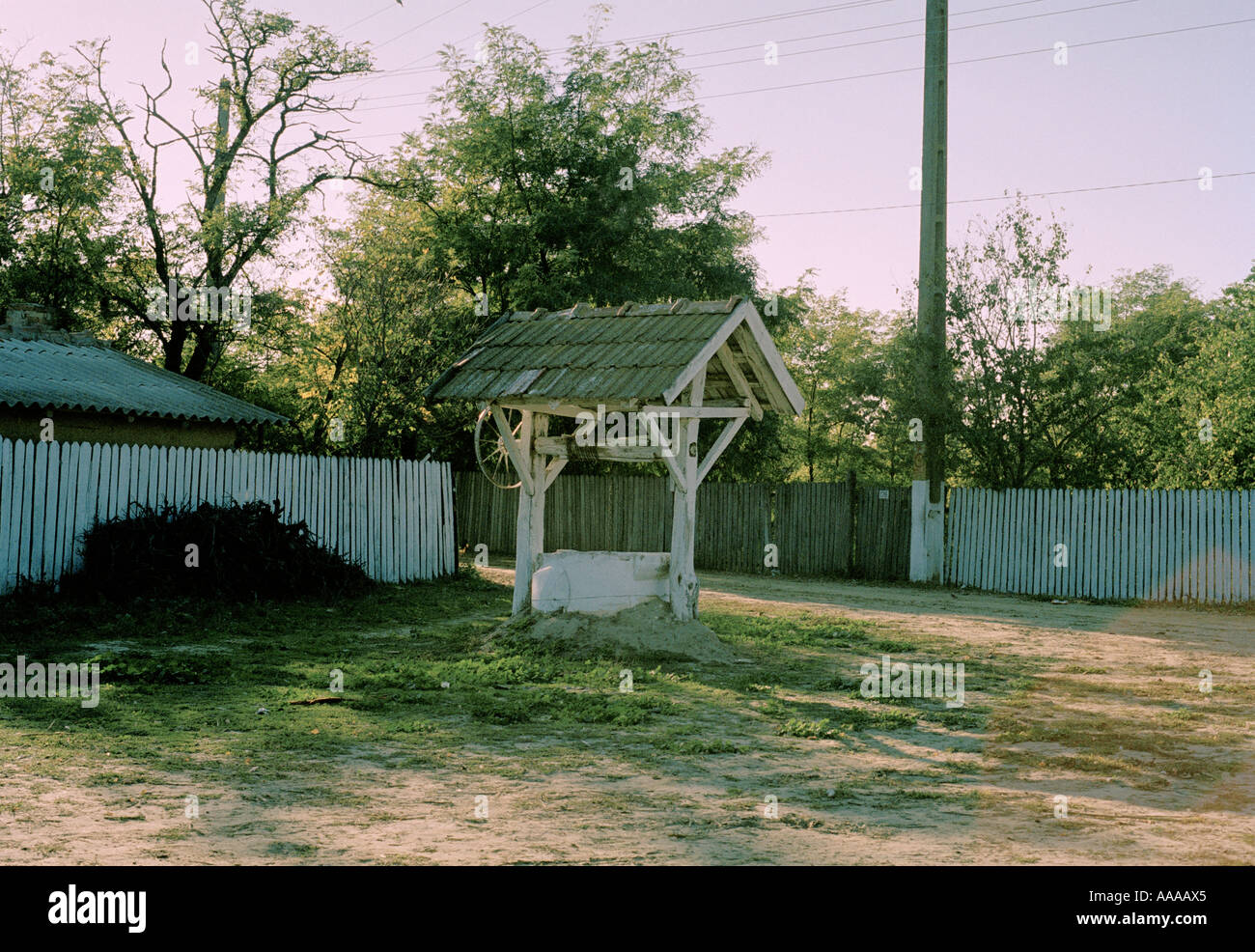 water well on the roadside of a village in Romania Stock Photo - Alamy
