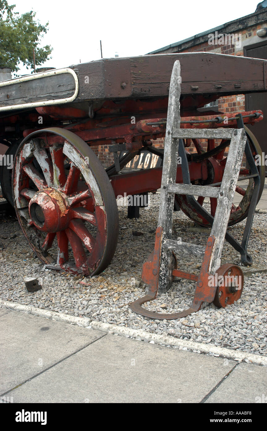 Sack cart and truck Stock Photo - Alamy