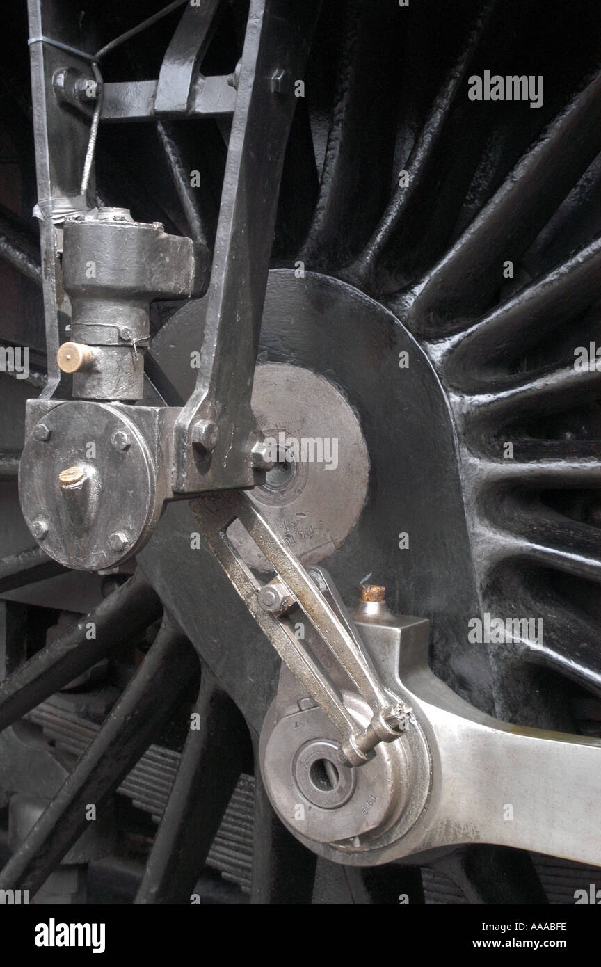 Steam locomotive wheel Stock Photo - Alamy