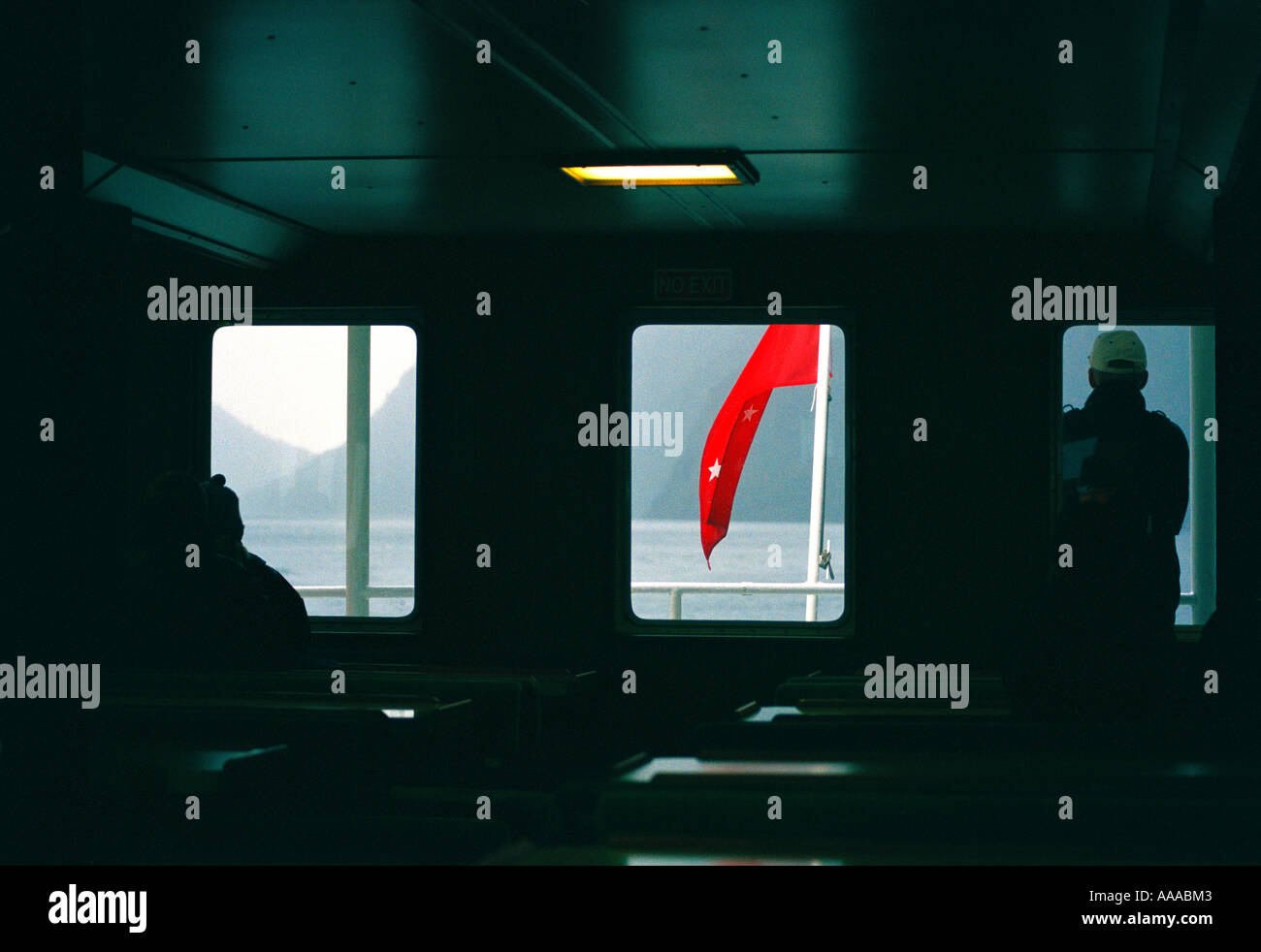 ferry on Milton Sound New Zealand Stock Photo - Alamy