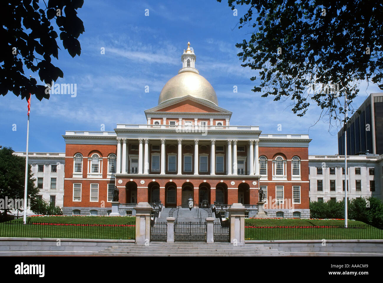 State Capitol Building Complex in downtown Boston Massachusetts MA ...