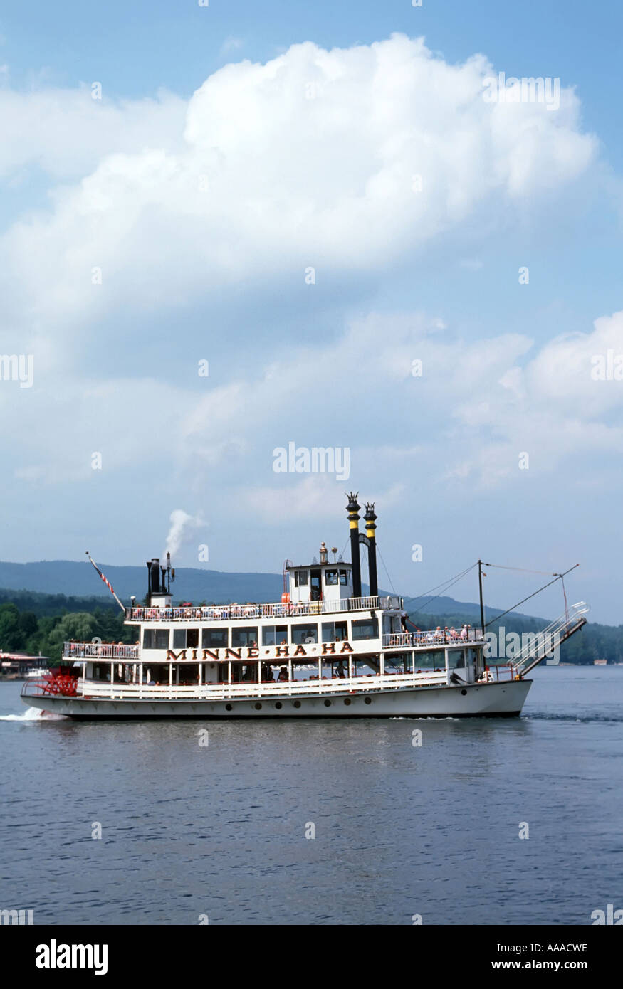 Minne Ha Ha tourist ship boat on the Lake George New York NY resort ...