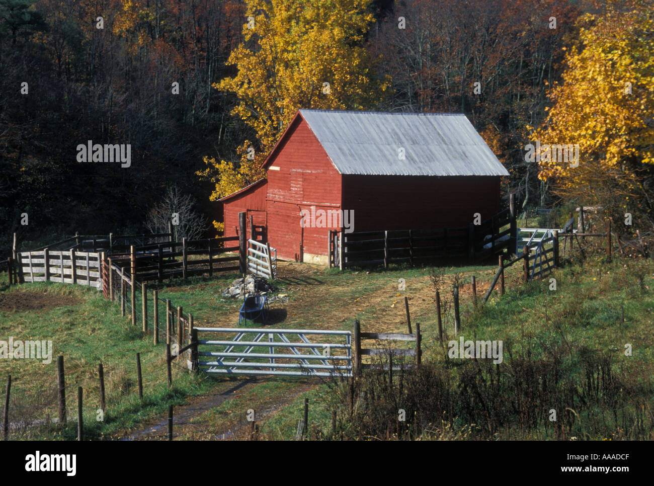 Virginia blue ridge mountains farm hi-res stock photography and images ...