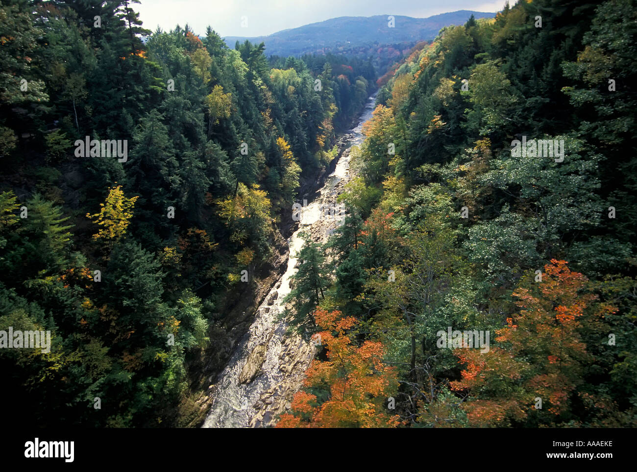 Quechee Gorge near Woodstock Vermont VT Stock Photo - Alamy