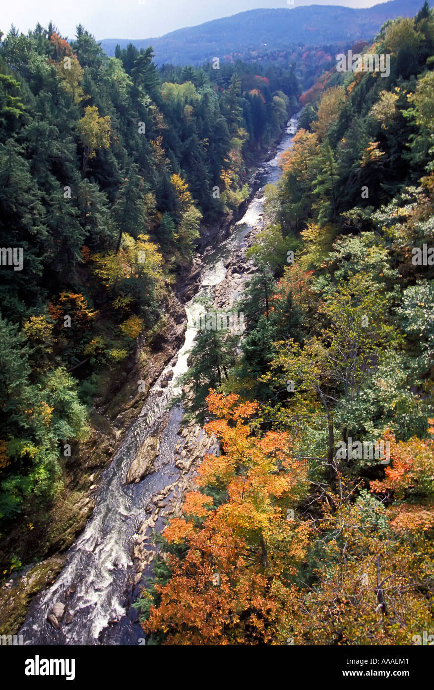 Quechee Gorge near Woodstock Vermont VT Stock Photo - Alamy