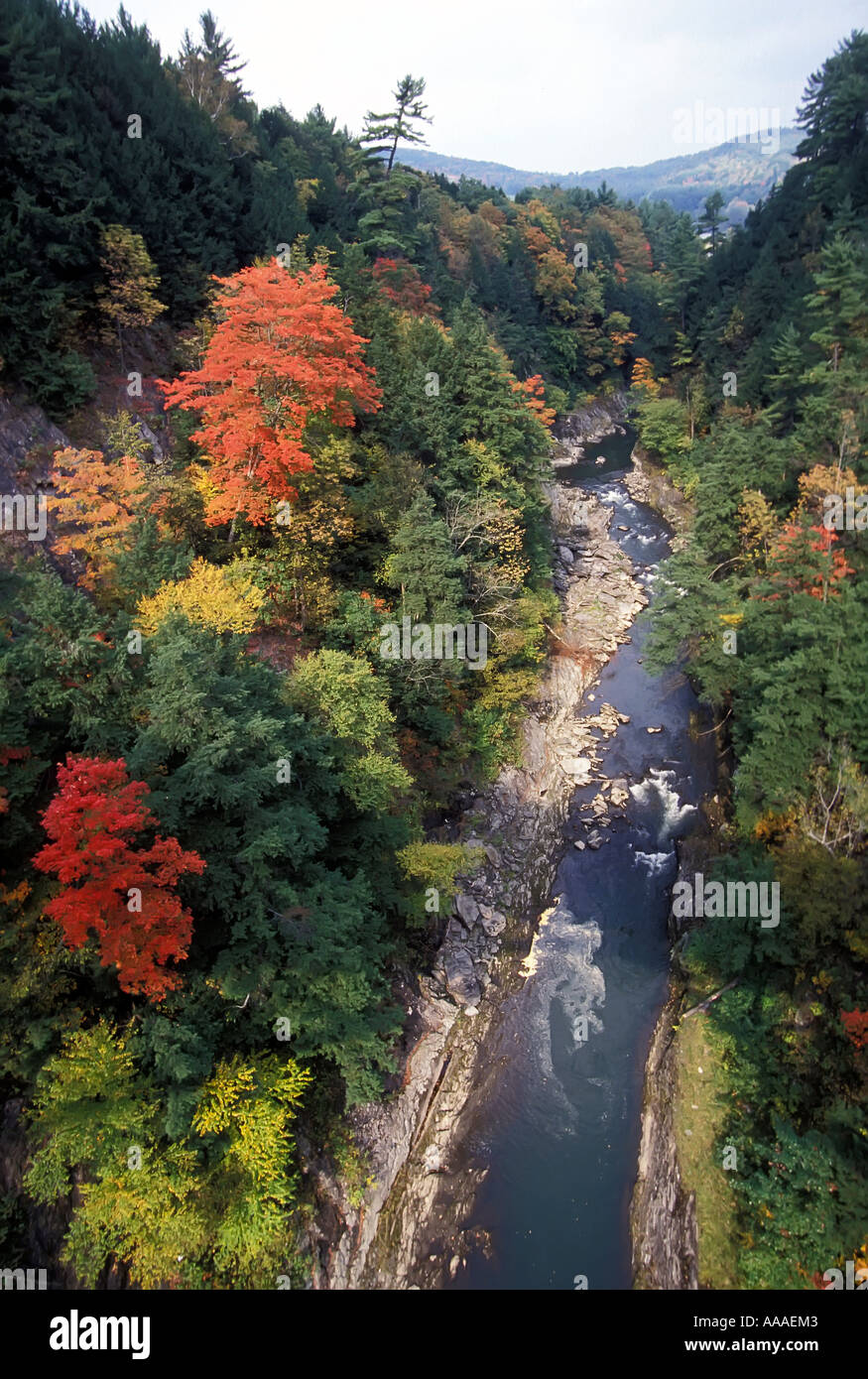 Quechee Gorge near Woodstock Vermont VT Stock Photo - Alamy